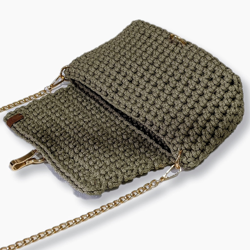 Artisanat français - Sac à main vert pistache - Sac crochet fait main ...